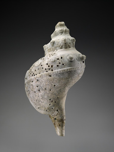 Celestial Conch Shell with Skulls - Huastec — Google Arts & Culture