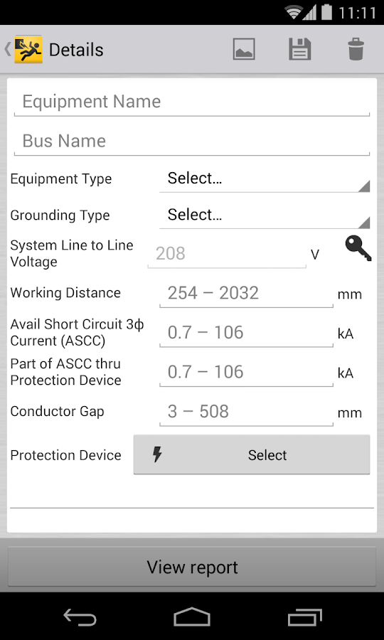 Arc Flash Calculator Labeling - Android Apps on Google Play
