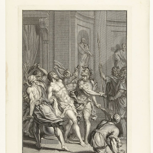 Geseling van Christus, Balthasar Bernards, naar Bernard Picart, ca ...