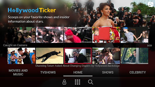 Hollywood Ticker for Google TV | Android Video Players & Editors Apps
