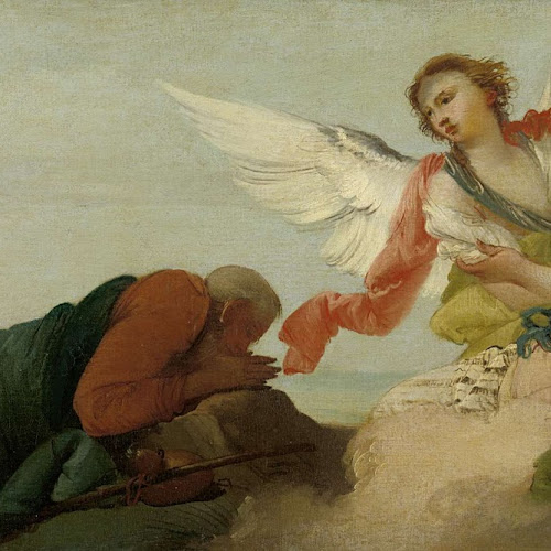 Abraham en de drie engelen, Francesco Zugno, 1750 - 1780 - Rijksmuseum