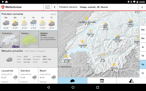 MeteoSwiss – Applications Android sur Google Play