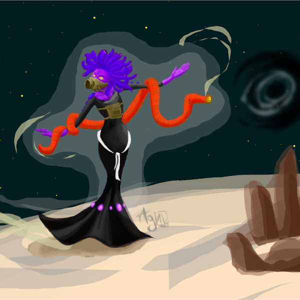 Medusa cyborg vampire from space. » drawings » SketchPort