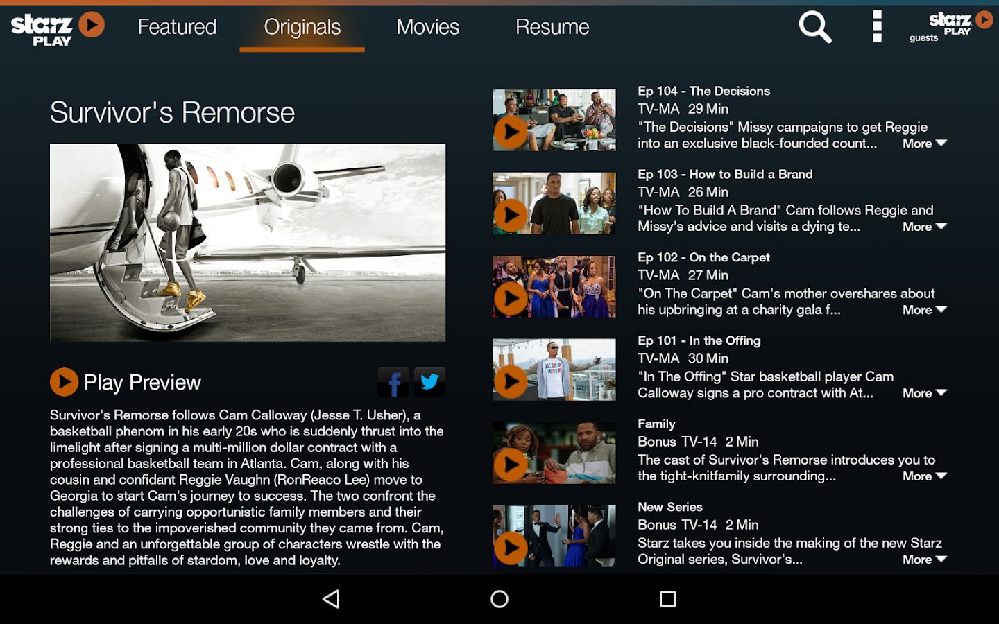 STARZ Play - Android Apps on Google Play