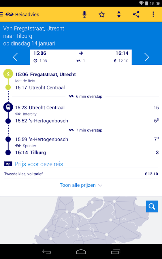 NS Reisplanner Xtra - screenshot