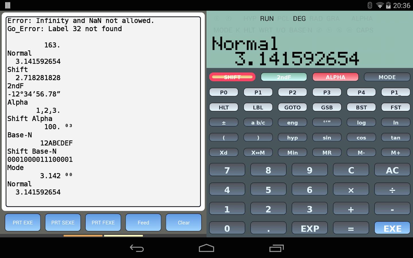FX-603P programable calculator - Android Apps on Google Play