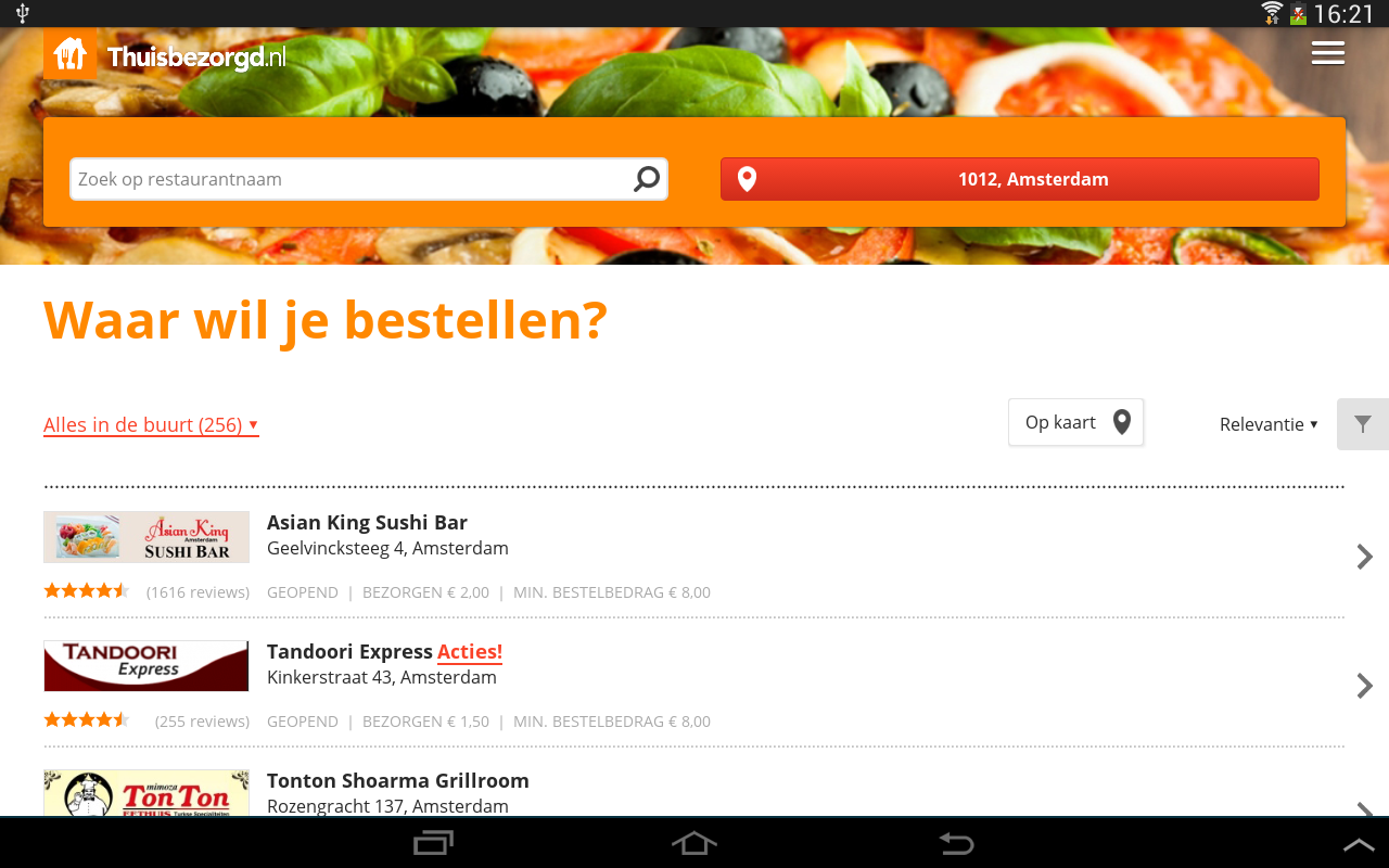 Thuisbezorgd.nl - Android-apps op Google Play