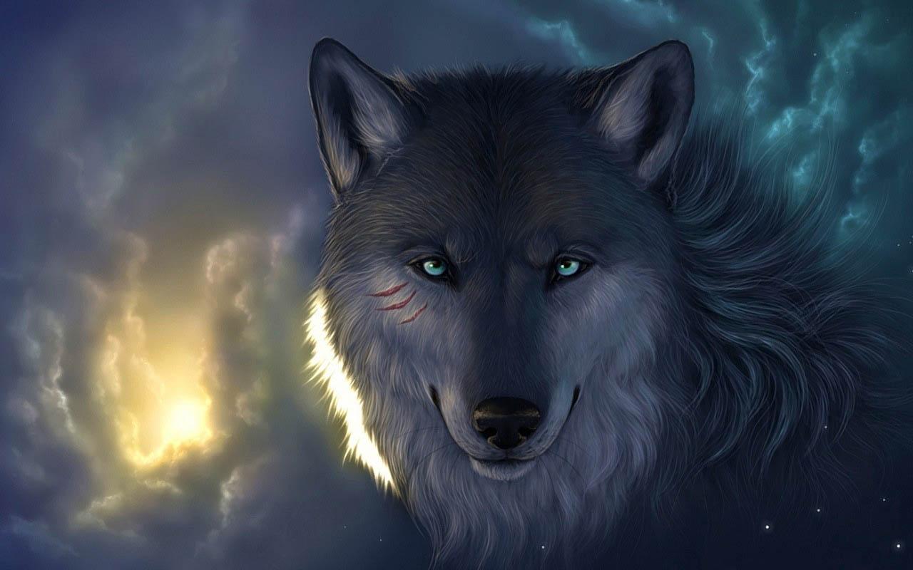 3D wolf wallpaper - Imagui