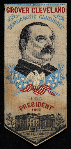Political Ribbon, "Grover Cleveland, Democratic Candidate for President ...