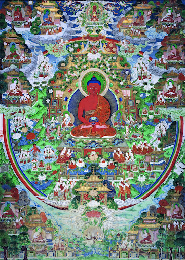 Amitabha Pure Land (Sukhavati) - Unknown — Google Arts & Culture