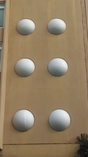 Nikken Building Dimple Mural Portal in Mamedochō Kanagawa Japan ...