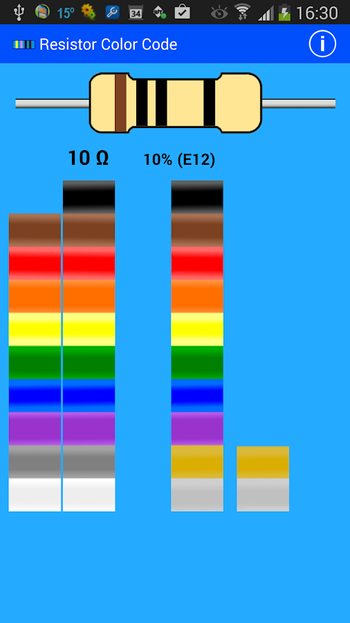 Resistor Color Code – Applications Android sur Google Play