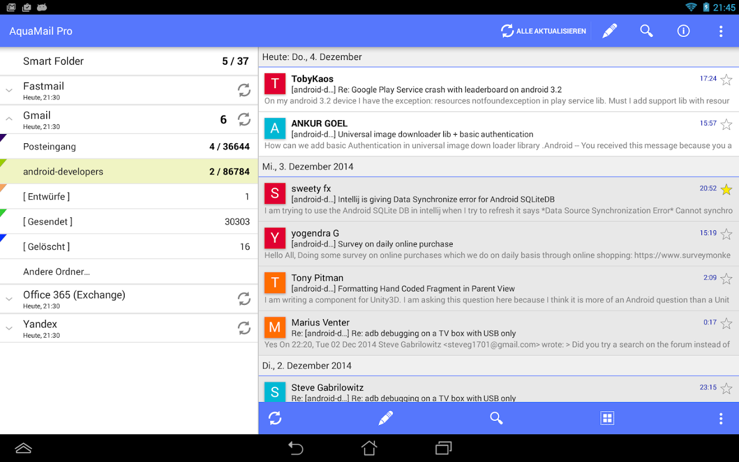 Aqua Mail - email app – Android-Apps auf Google Play