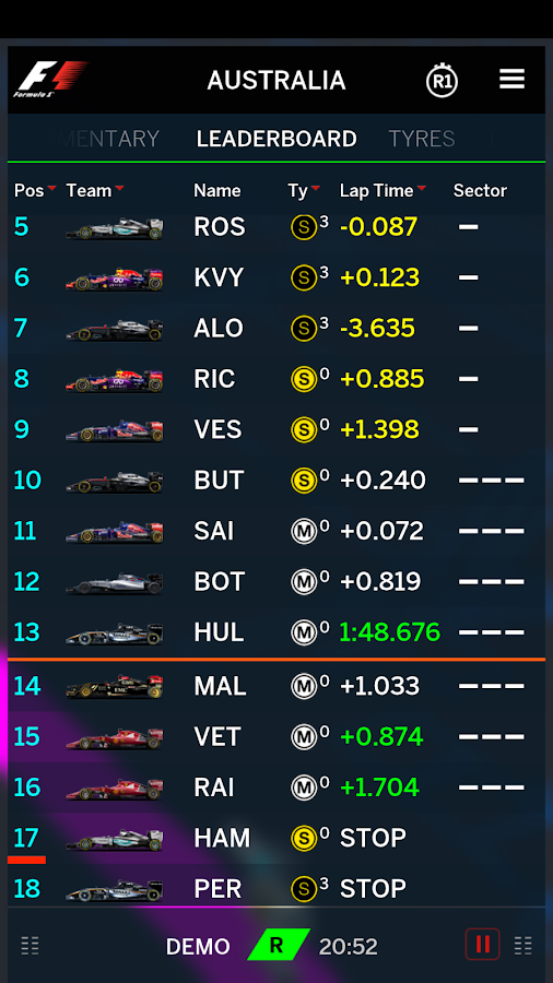 Official F1 ® App – Android-Apps auf Google Play