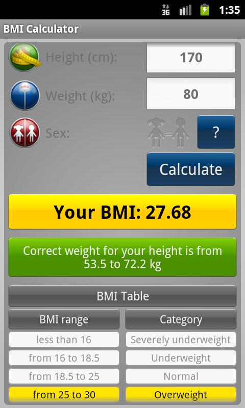 BMI Calculator - Weight Loss - Android Apps on Google Play