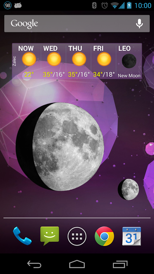 Moon Phases Widget - Android Apps on Google Play