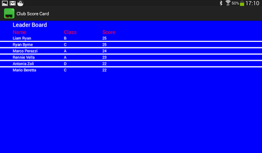 Clay Shooting Club Score Card – Clay Shooting Club Score Card – Android ...