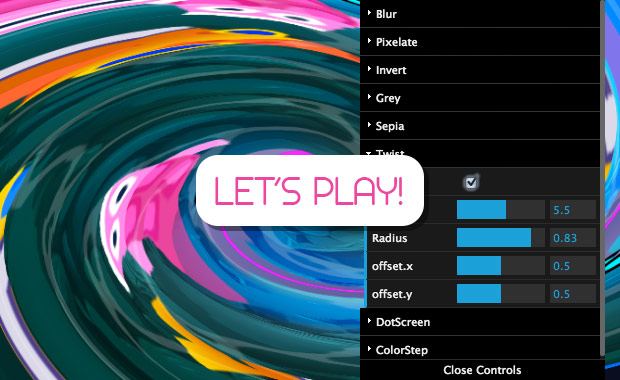 Pixi.js WebGL Filters by Mat Groves | Experiments with Google