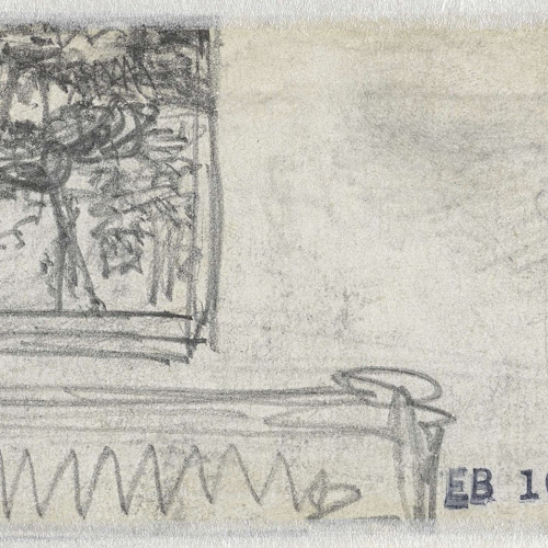 Schets van een landschap, Willem Roelofs (I), 1832 - 1897 - Rijksmuseum