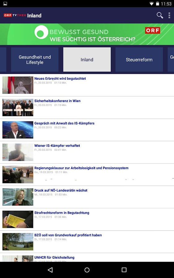ORF TVthek: Video on demand – Android-Apps auf Google Play