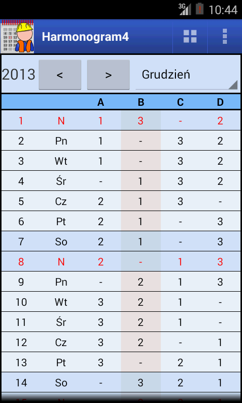 Harmonogram pracy – Aplikacje na Androida w Google Play