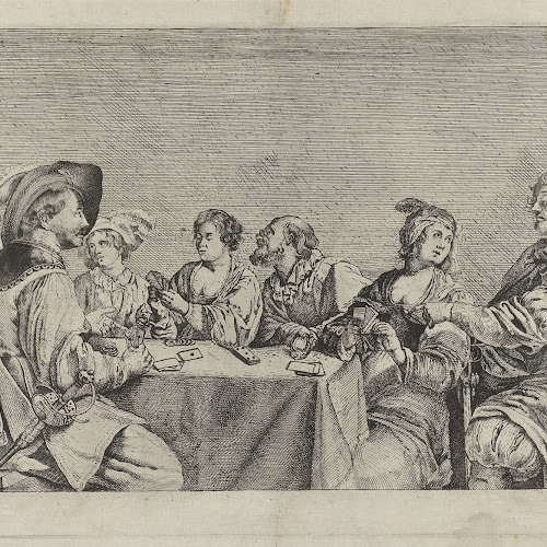 Kaartspelers, Theodoor Rombouts, 1640 - 1670 - Rijksmuseum