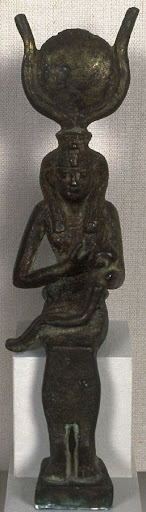 Isis, Wife of Osiris, holding their son, Horus — Google Arts & Culture