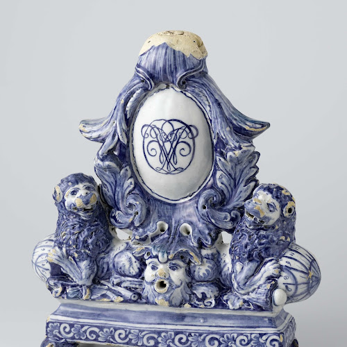 Facing for a firedog with the monogram of Prince William III, De ...