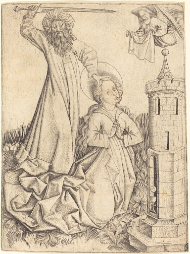 The Martyrdom of Saint Barbara - Master E.S. — Google Arts & Culture