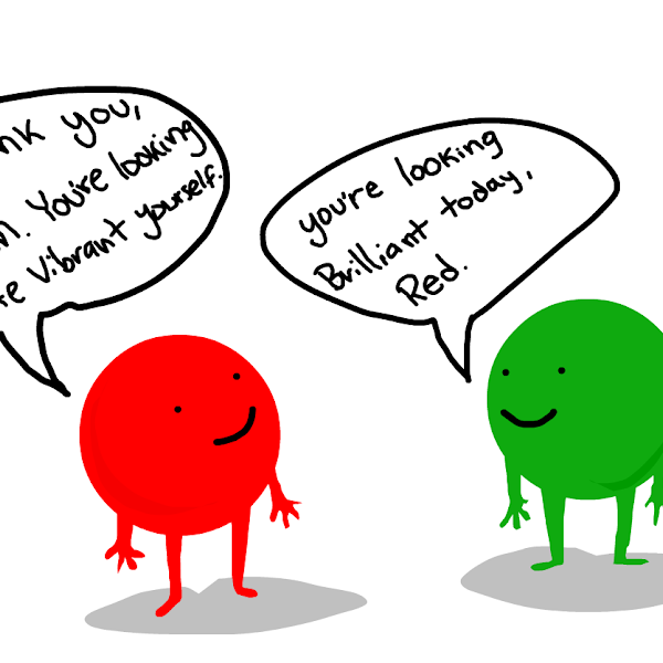 Complimentary colors AKA bad jokes 3 » drawings » SketchPort