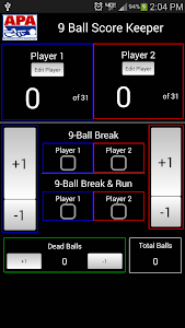 APA 9-Ball Scorer (Unofficial) – Simple 9-Ball scorekeeping app using ...