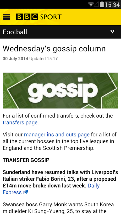 BBC Sport - Android Apps on Google Play